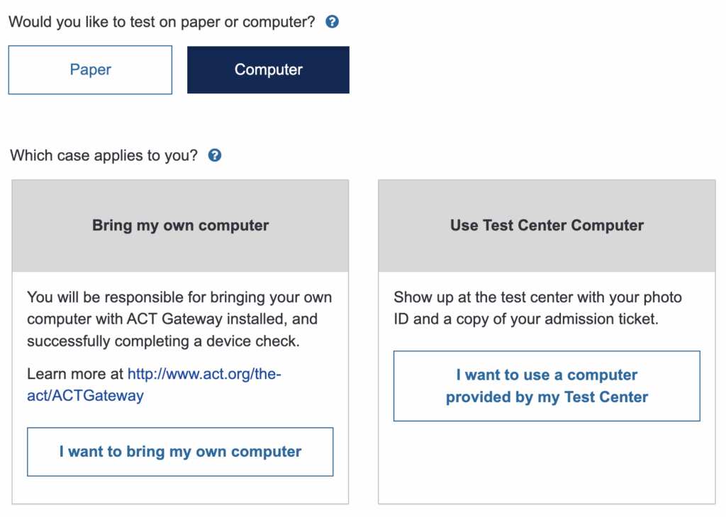 How to Register for the ACT