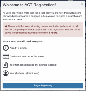 How to Register for the ACT